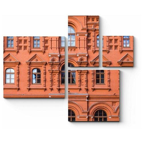 Модульная картина Классический фасад в русском стиле92x77