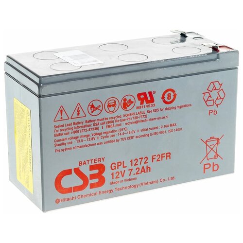 Аккумуляторная батарея для ИБП CSB GPL GPL1272 F2FR