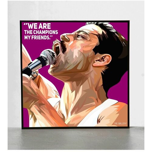 Картина постер Поп-арт Фредди Меркьюри рок группа Queen