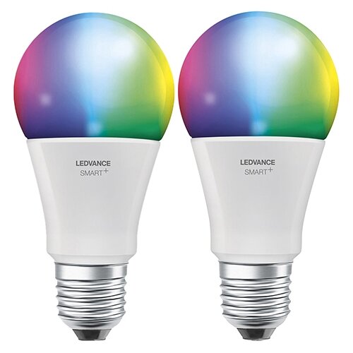 Упаковка светодиодных ламп 2 шт. LEDVANCE Smart+WiFi Classic Multicolour, E27, A60, 9 Вт, 6500 К