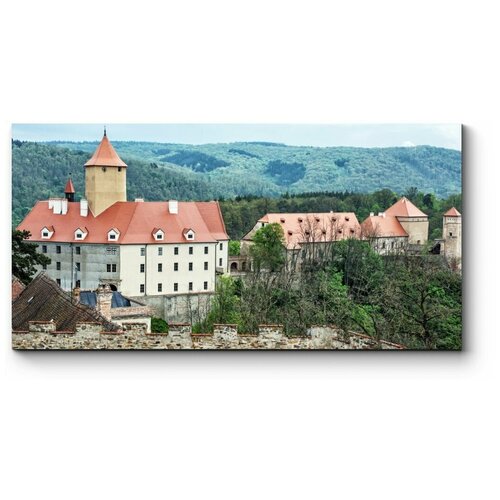 Модульная картина Замок Вевержи в Чехии60x30