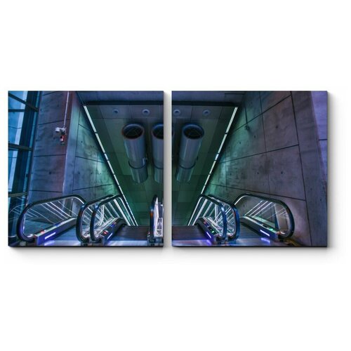 Модульная картина Современный эскалатор в метро180x90