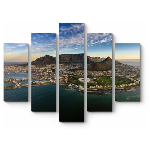 Модульная картина Потрясающая панорама Кейптауна 115x92