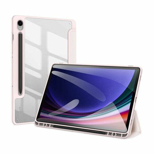 Чехол книжка Dux Ducis для Samsung Galaxy Tab S9 FE, Toby series розовый