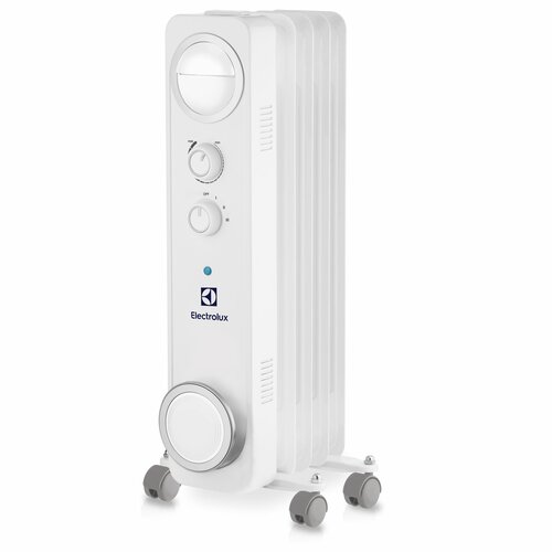 Масляный радиатор Electrolux EOH/M-6105, 1 кВт, 15 м², колеса в комплекте, белый