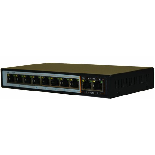 Коммутатор для видеонаблюдения AT-NS-8P2-96 (F), 8 портов РoЕ, ATIX