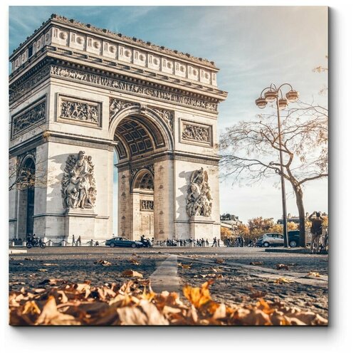 Модульная картина Осеннее очарование Парижем 90x90