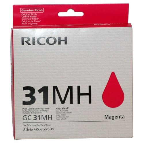 Картридж Ricoh GC 31MH, 4090 стр, пурпурный