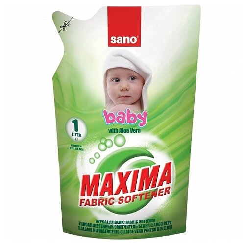 Sano Cмягчитель белья Maxima Baby c Алоэ Вера, 1 л