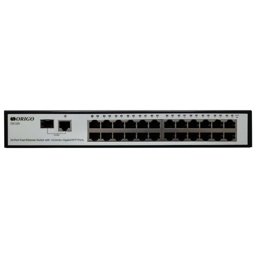 ORIGO OS1225/A1A Неуправляемый коммутатор 24x100Base-TX, 1xCombo 1000Base-T/SFP, корпус металл