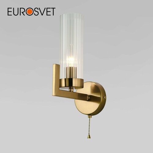 Бра / Настенный светильник со стеклянным плафоном Eurosvet Arganie 60133/1 латунь