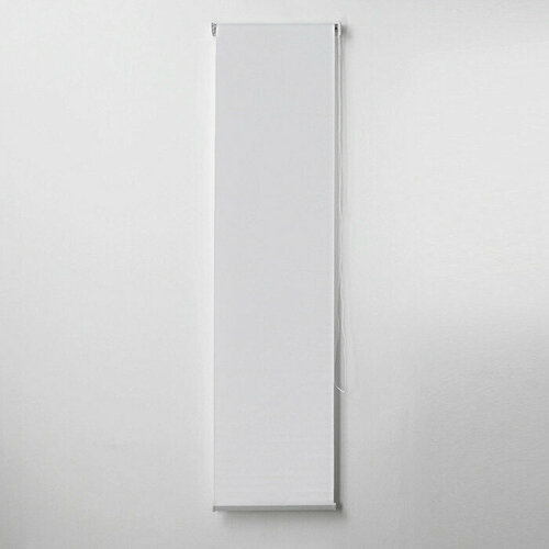 Рулонная штора "Механика", 50х180 см (с учётом креплений 3,5 см), цвет белый