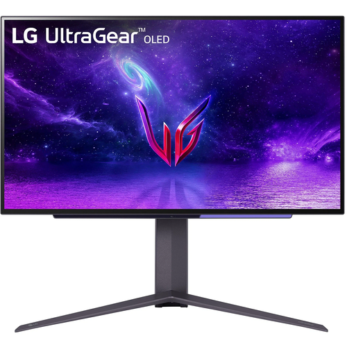 26.5" Монитор LG 27GR95QE, 2560x1440, 240 Гц, OLED, Ростест (EAC), фиолетовый cерый