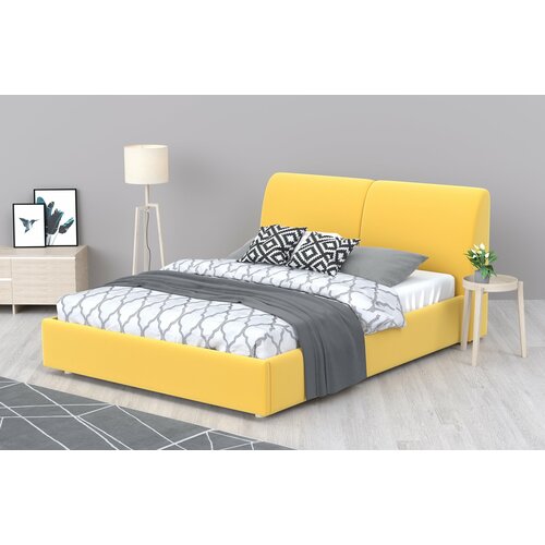 Кровать Бекка Velvet Yellow ARSKO, 180x200