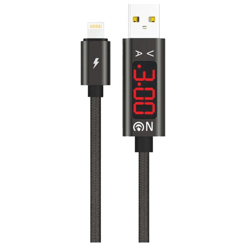 Кабель USB - 8 pin FaisON FS-K-1045 VOLT, 1.0м, 3.0A, цвет: чёрный