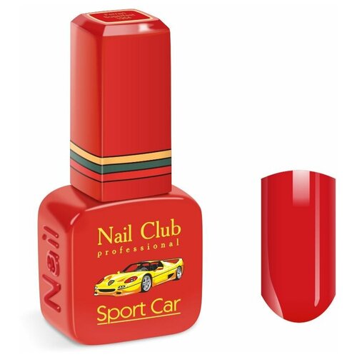 Nail Club professional Эмалевый красный гель-лак для ногтей, цвет насыщенный красный 1964 Ferrari Superfast, 13 мл