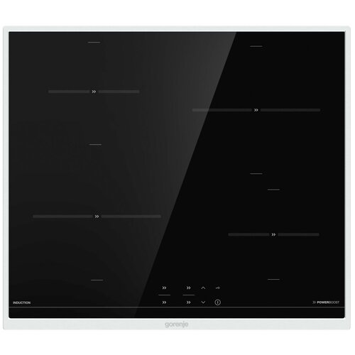 Индукционная варочная панель Gorenje IT 640 BX, с рамкой, цвет панели черный, цвет рамки серебристый