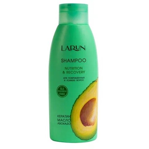 Шампунь для поврежденных волос LARUN Nutrition&Recovery, 500 мл