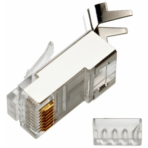 Коннектор Lanmaster (TWT-PL45/S-8P8C-6A) FTP кат.6A RJ45 (упак:100шт)