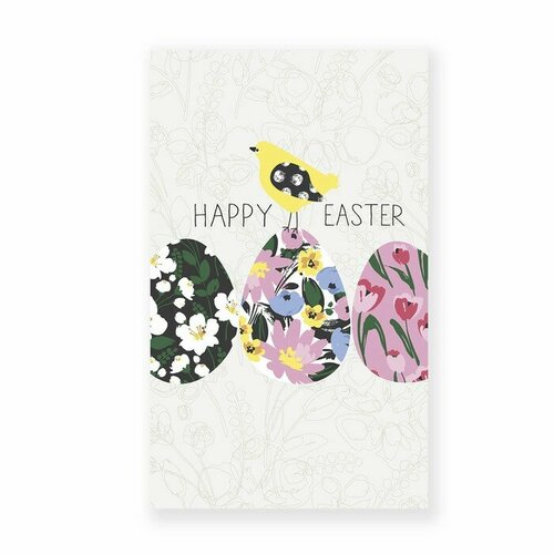 Полотенце кух. Доляна "Happy easter" 28х46 см, рогожка, 100% хл, 160г/м2