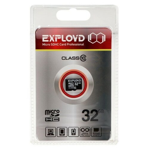 Карта памяти Exployd MicroSD, 32 Гб, SDHC, класс 10 9441517