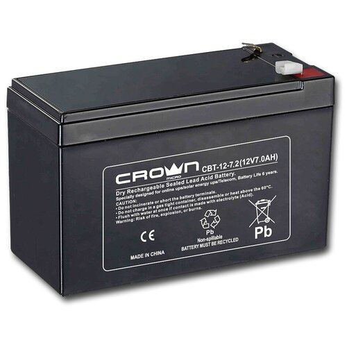 CROWN Battery voltage 12V CBT-12-7.2