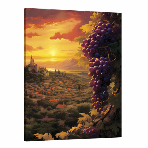 Интерьерная картина 50х70 "Виноградные краски"