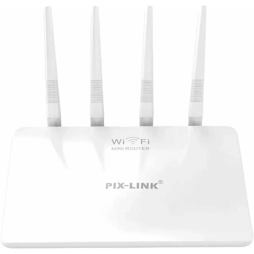 WIFI Роутер / PIX-LINK LV-WR21Q 300 Мбит/с/ Усилитель PIX-LINK LV-WR21Q 300 Мбит/с белый