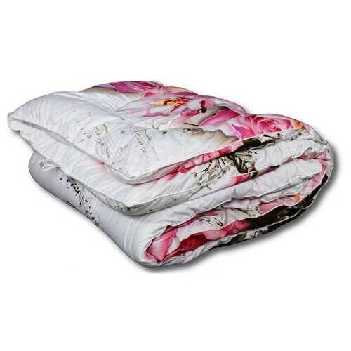 Одеяло AlViTek Холфит-Традиция классическое, 140 х 205 см, белый/розовый