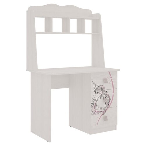 MEBELSON компьютерный стол Фэнтези, ШхГхВ: 100х60х158 см, цвет: белый рамух