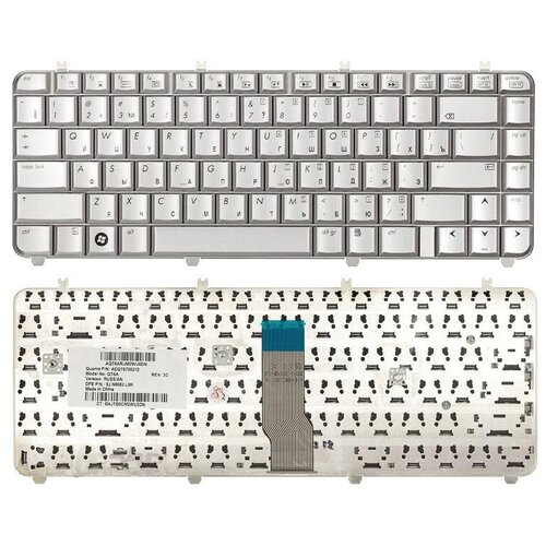 Клавиатура для ноутбука HP Pavilion dv5-1110eo серебристая