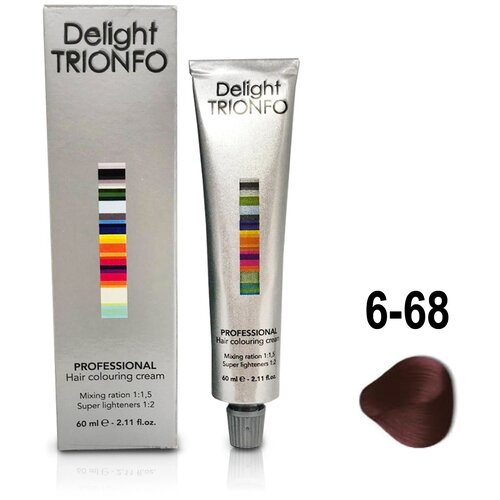 Constant Delight Стойкая крем-краска для волос Trionfo, 6-68 темный русый шоколад красный, 60 мл