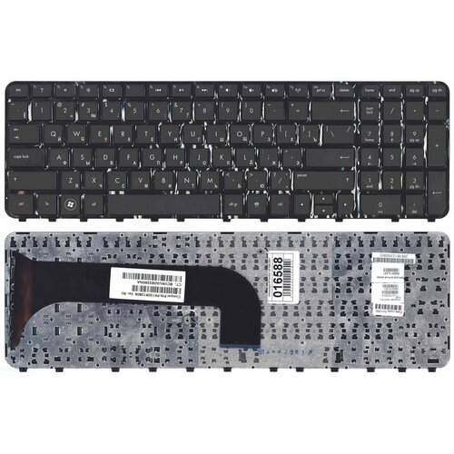 Клавиатура для HP Envy m6-1211er черная с черной рамкой