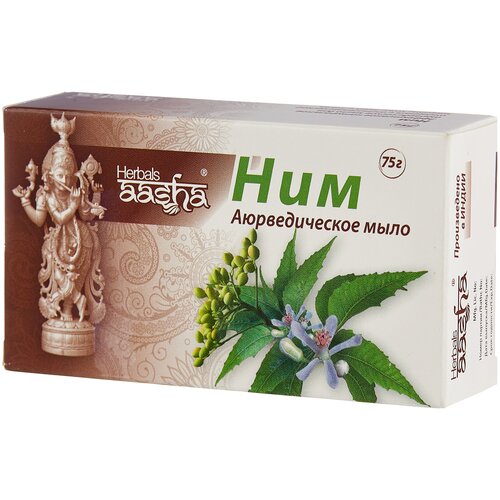 Aasha Herbals Мыло Ним, 80 мл, 75 г