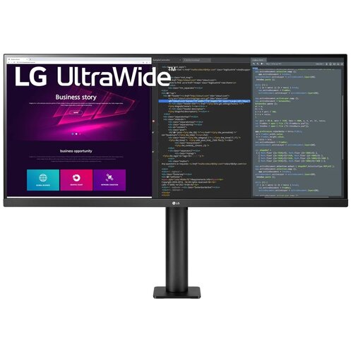 34" Монитор LG UltraWide 34WN780-B, 3440x1440, 75 Гц, IPS, Ростест (EAC), черный