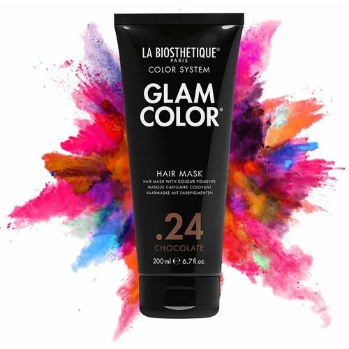 La Biosthetique Glam Color Hair Mask .24 Chocolate Тонирующая маска для волос .24 Chocolate, 200 мл