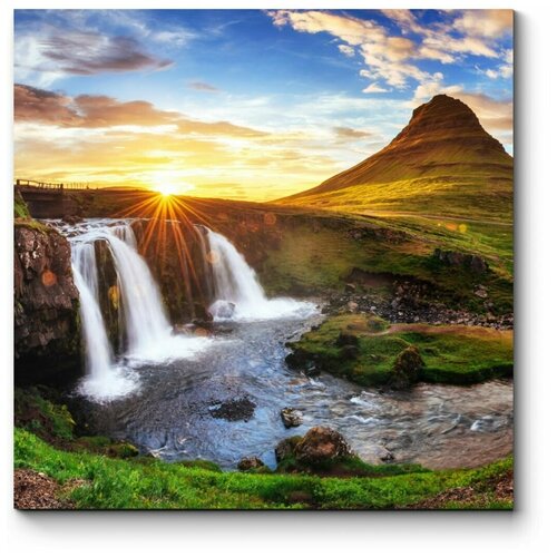 Модульная картина Живописный пейзаж Исландии20x20