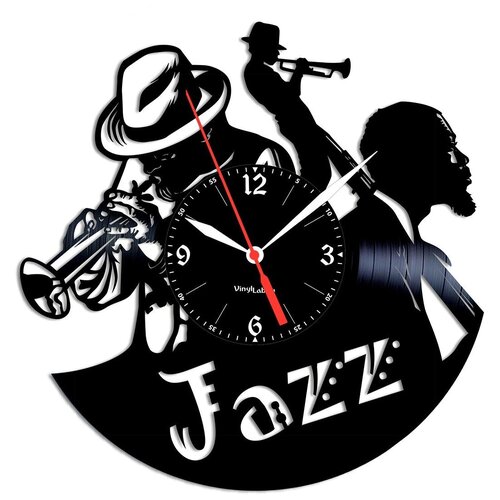 Часы из виниловой пластинки (c) VinylLab Jazz