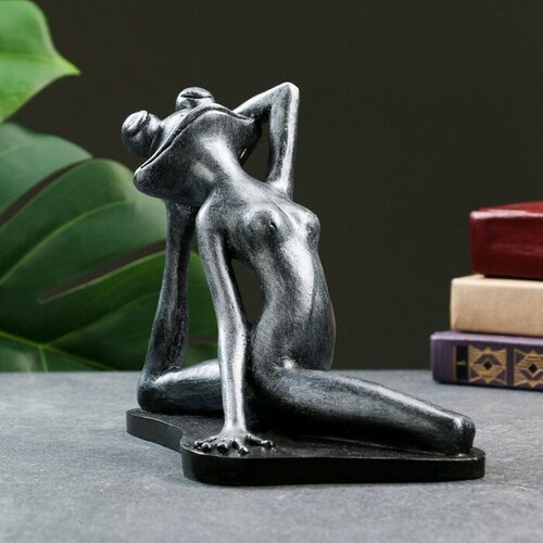 Хорошие сувениры Фигура "Лягушка йог на шпагате" 16х21х11см, серебро