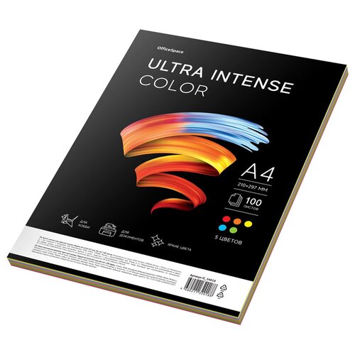 Бумага OfficeSpace A4 Ultra Intense Color 80 г/м², 100 л, разноцветный