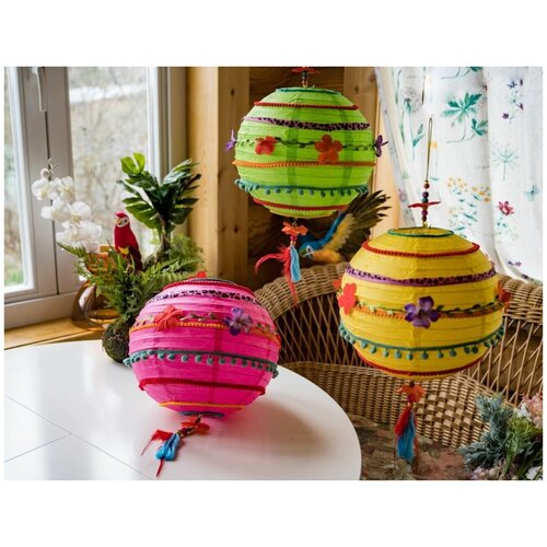 Бумажный шар для декора SUMMER JOY, подвесной, 30х50 см, Kaemingk