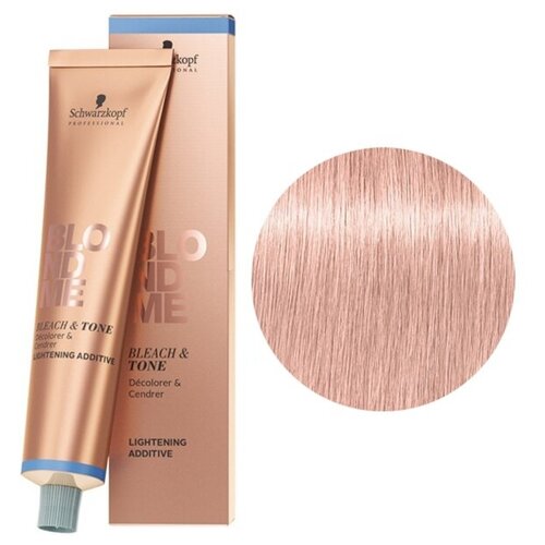Schwarzkopf Professional Blondme нейтрализующий крем для волос Bleach & Tone, B-розовый, 60 мл