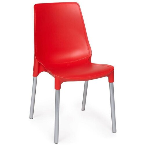 Комплект стульев TetChair Genius (75), металл, 4 шт., цвет: красный