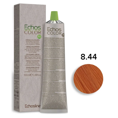 ECHOS LINE, ECHOS COLOR, Крем-краска №8.44 NEW - светло-русый интенсивный медный, 100 мл