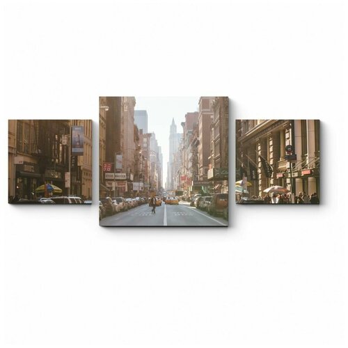 Модульная картина Дорогами Нью-Йорка180x77