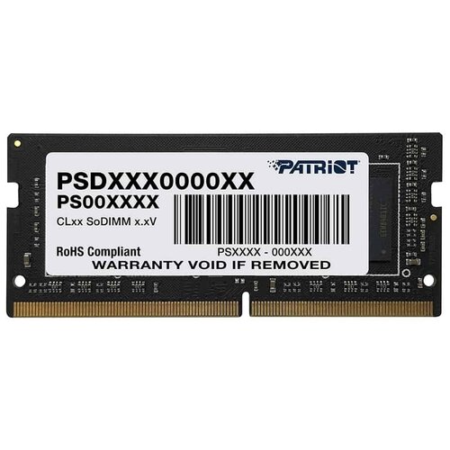 Оперативная память Patriot Memory SL 8 ГБ DDR4 3200 МГц SODIMM CL22 PSD48G320081S