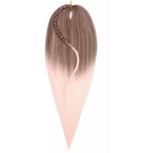 Hairshop Канекалон Вау Джау Розовая лента в косе 1,4м/100 г (Русый с переходом в розовый)