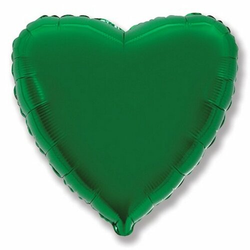 Фольгированная фигура с гелием - Сердце, зеленый (81 см)