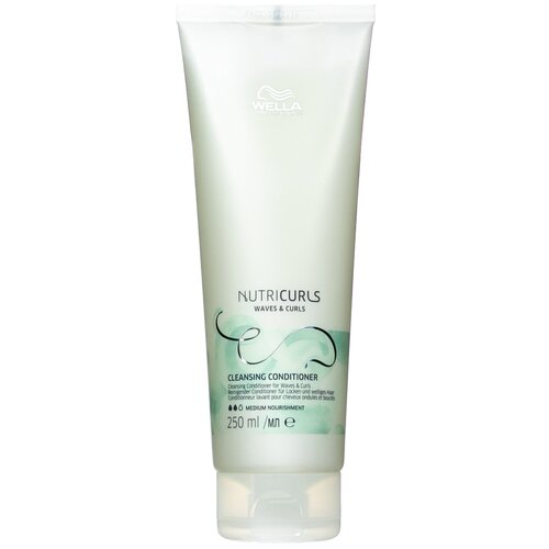 Wella Professionals бальзам NutriCurls Waves & Curls Cleansing Conditioner Очищающий для вьющихся и кудрявых волос, 250 мл