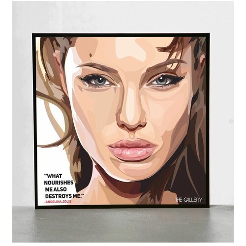 Картина постер Поп-арт Анджелина Джоли 50х50 см